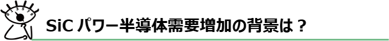 脱炭素社会への切り札 【次世代パワー半導体】ワイドバンドギャップ SiC パワーデバイスとは ｜inrevium